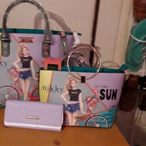 Nicole Lee Bags | Nicole Lee Bag 3pc Set Brand New Never Used | Poshmark